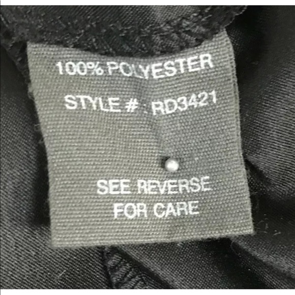 Ryu | Dresses | Ryu Black Dress Medium Semiformal Boutique Rosette ...